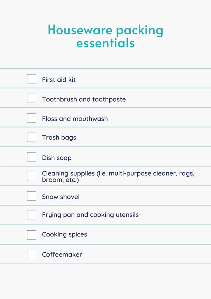 Basic Packing List for a New Travel Job
